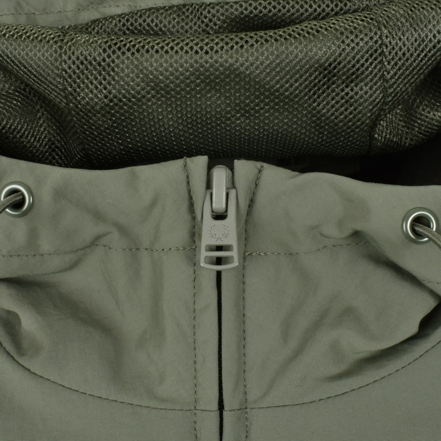 Fred Perry Hooded Shell Jacket Green | Mainline Menswear